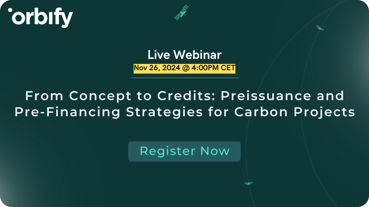 Webinar: Preissuance and Pre-Financing for Carbon Projects | Orbify